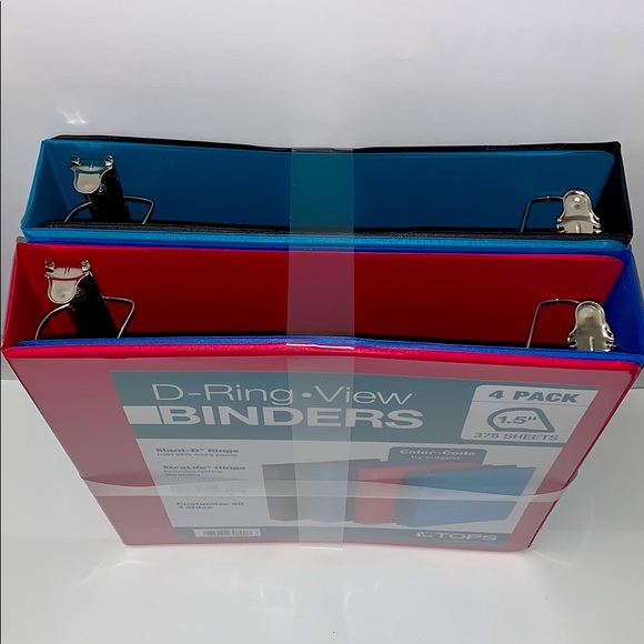 Tops | Other | Tops Dring View Binders5375 Sheets4 Packs | Poshmark